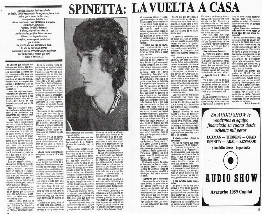 Rescate: el disco en inglés de Spinetta - Rock.com.ar